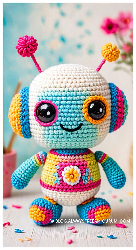 Amigurumi Robot Free Crochet Pattern - Amigurumi