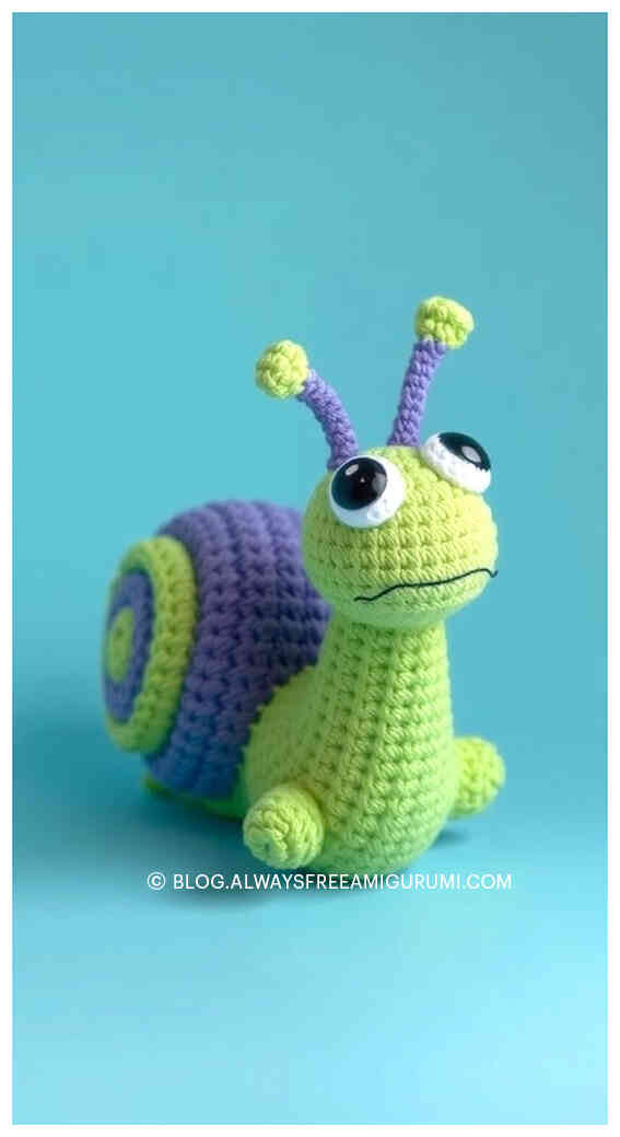 Crochet Snail Amigurumi Free Pattern - Amigurumi