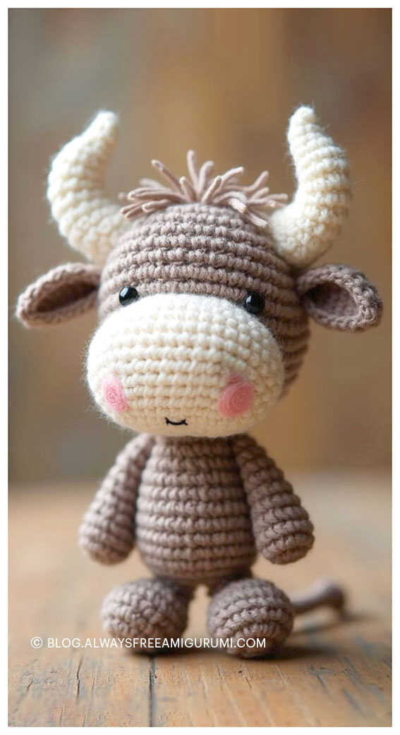 Amigurumi Mishy the Bull Free Crochet Pattern - Amigurumi