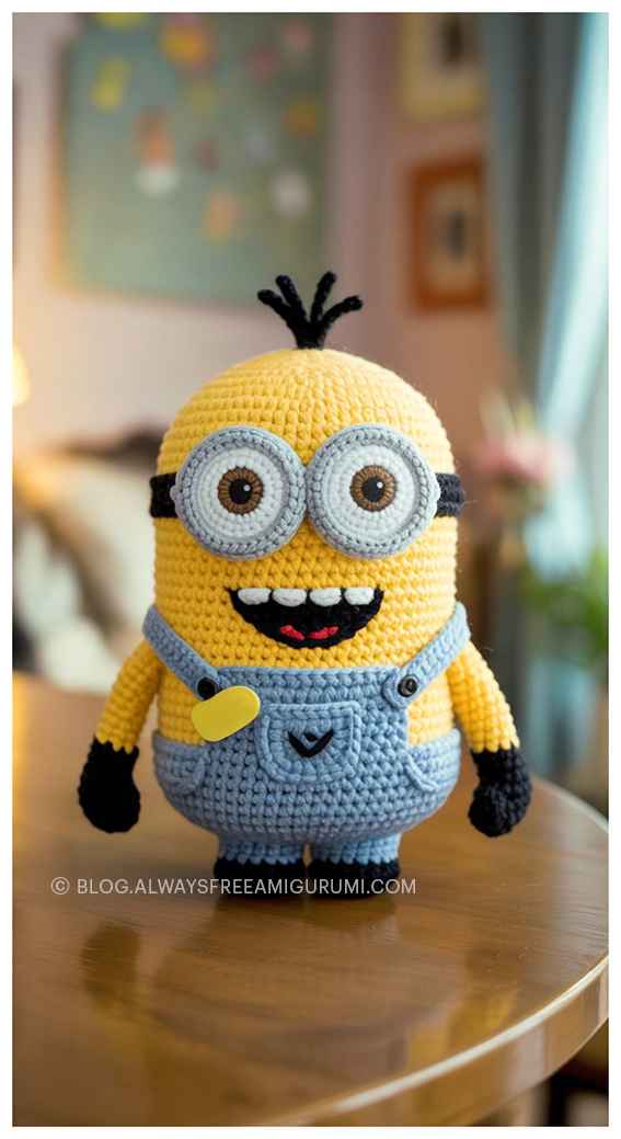 Cute Minion Amigurumi Free Crochet Pattern - Amigurumi