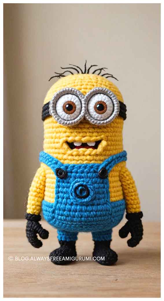 Cute Minion Amigurumi Free Crochet Pattern - Amigurumi