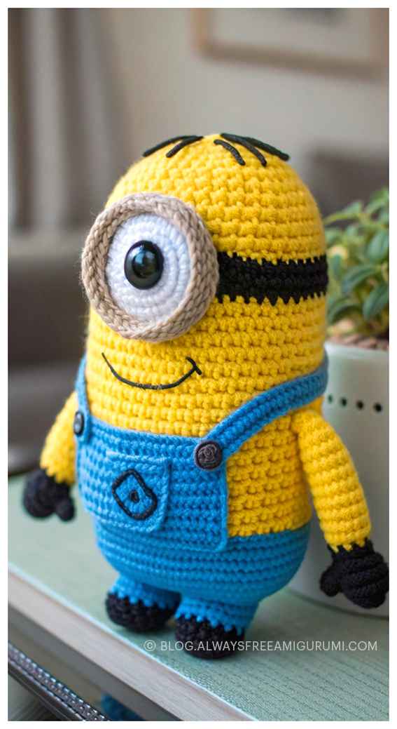 Cute Minion Amigurumi Free Crochet Pattern - Amigurumi