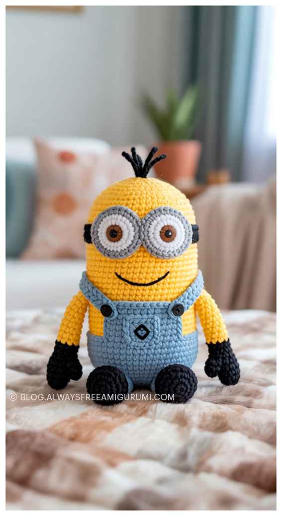 Cute Minion Amigurumi Free Crochet Pattern - Amigurumi