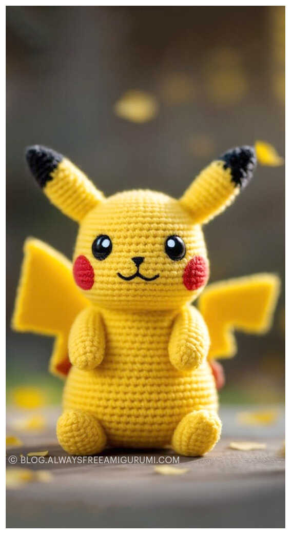 Amigurumi Pikachu Free Crochet Pattern - Amigurumi