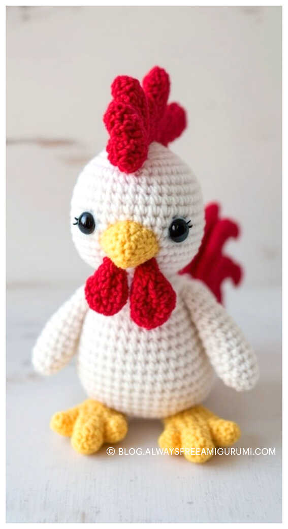 Free Crochet Rooster Amigurumi Pattern - Amigurumi