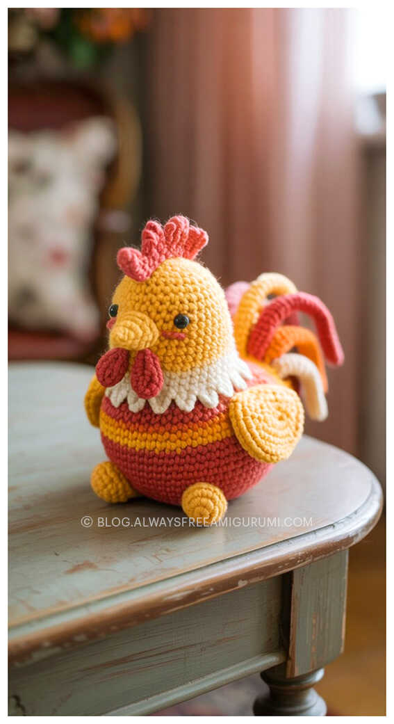 Free Crochet Rooster Amigurumi Pattern - Amigurumi