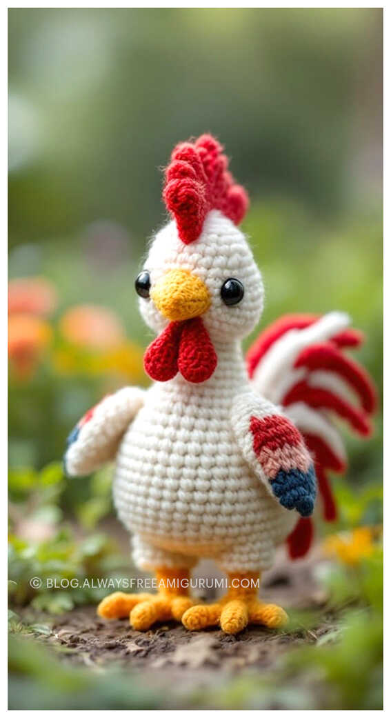 Free Crochet Rooster Amigurumi Pattern - Amigurumi