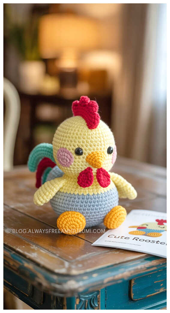 Free Crochet Rooster Amigurumi Pattern - Amigurumi