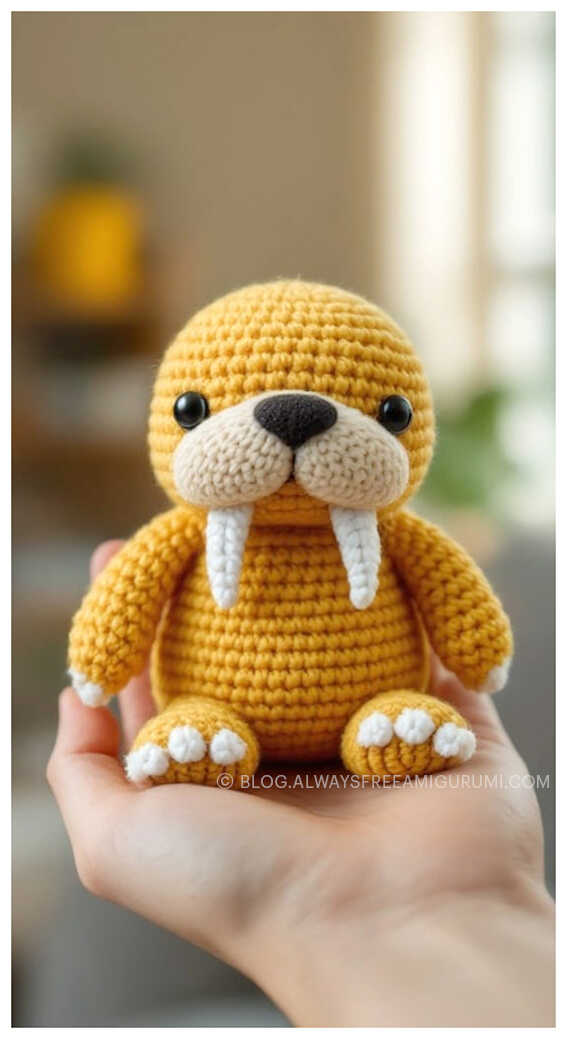 Crochet Walrus Amigurumi Free Pattern - Amigurumi