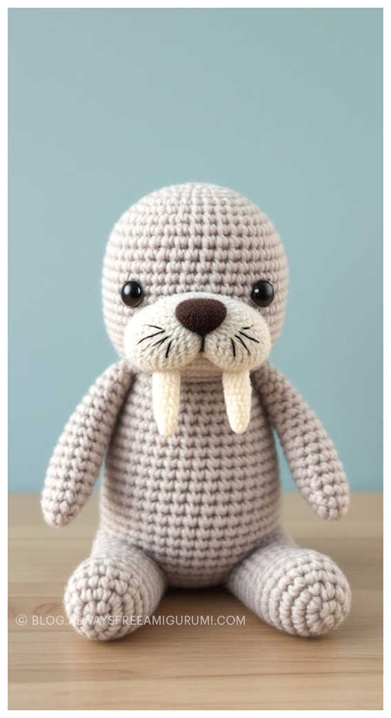 Crochet Walrus Amigurumi Free Pattern - Amigurumi