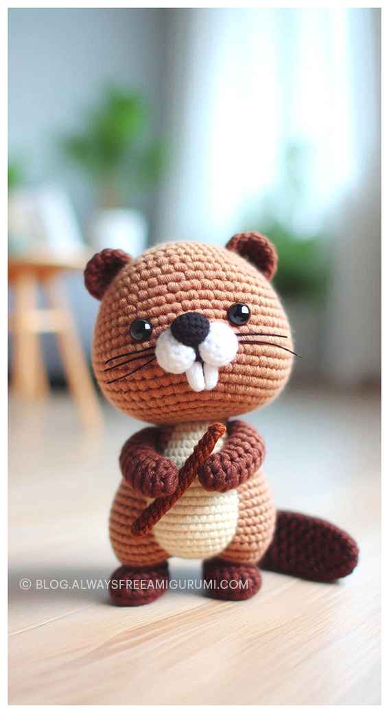 Amigurumi Beaver Free Crochet Pattern - Amigurumi