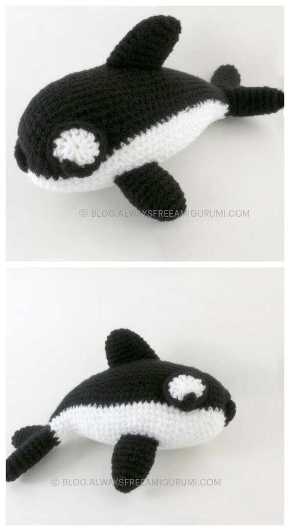 Amigurumi Orca Whale Crochet Free Pattern - Amigurumi