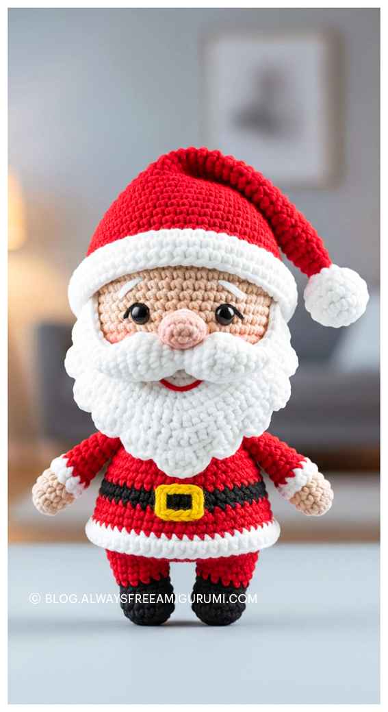 Amigurumi Little Santa Crochet Free Pattern - Amigurumi