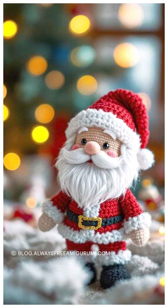 Amigurumi Little Santa Crochet Free Pattern - Amigurumi
