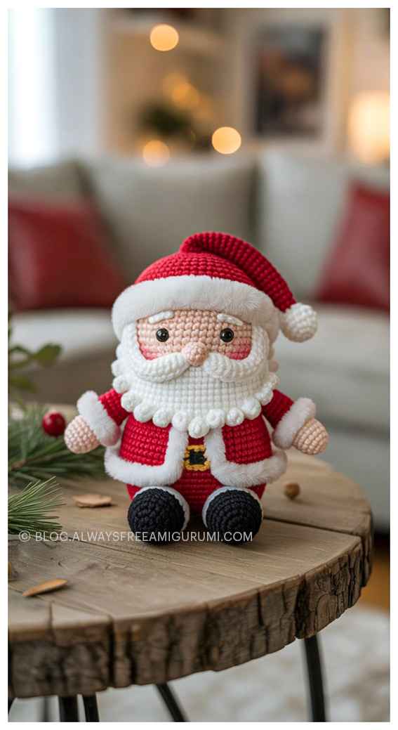 Amigurumi Little Santa Crochet Free Pattern - Amigurumi
