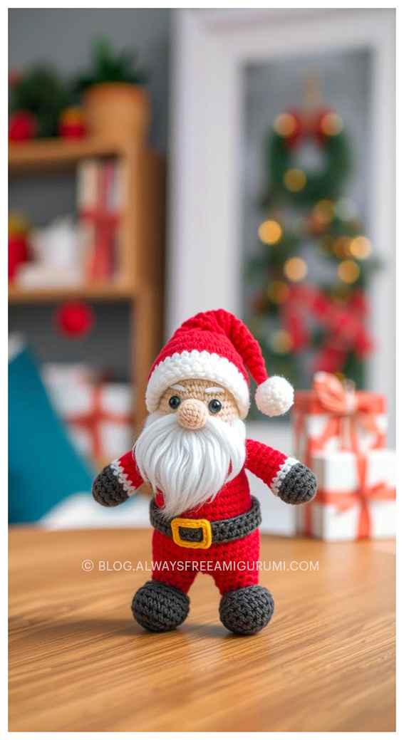 Amigurumi Little Santa Crochet Free Pattern - Amigurumi