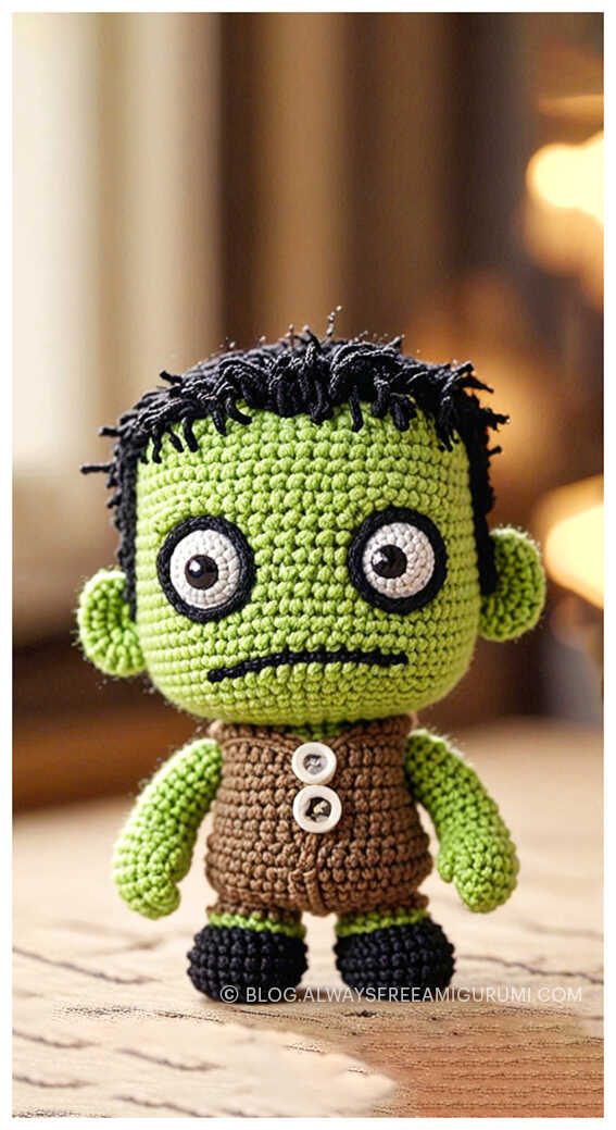 Free Frankenstein Crochet Doll Amigurumi Pattern - Amigurumi