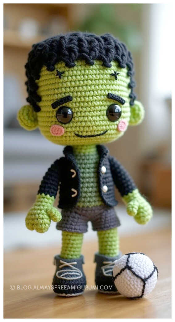 Free Frankenstein Crochet Doll Amigurumi Pattern - Amigurumi