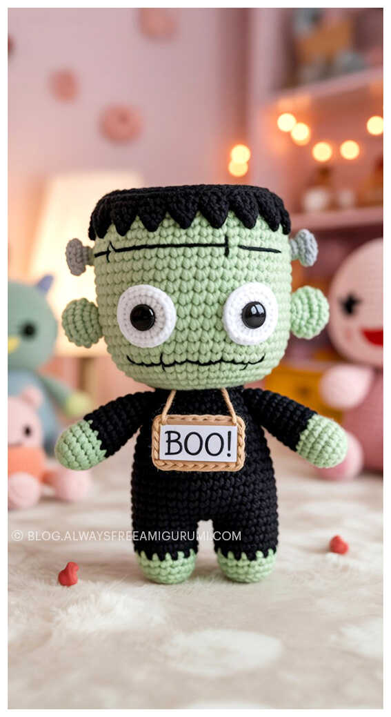 Free Frankenstein Crochet Doll Amigurumi Pattern - Amigurumi