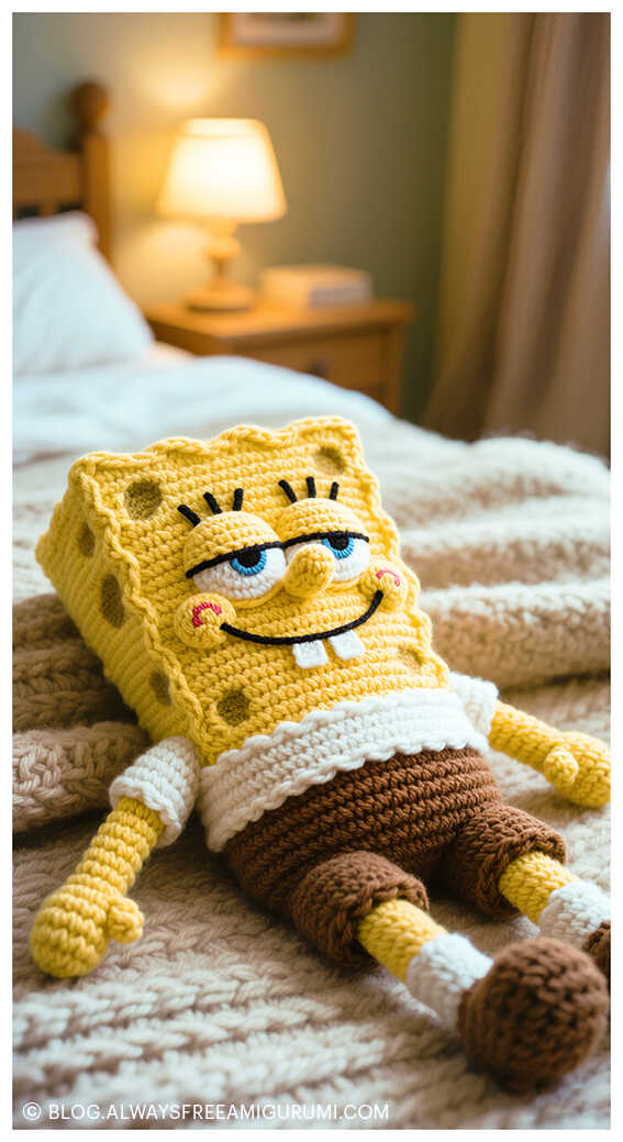 SpongeBob Squarepants Crochet Free Amigurumi Pattern for Beginners ...