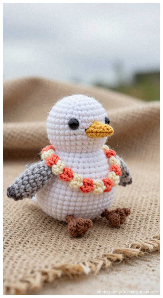 Free Seagull Amigurumi Crochet Pattern Master Class - Amigurumi